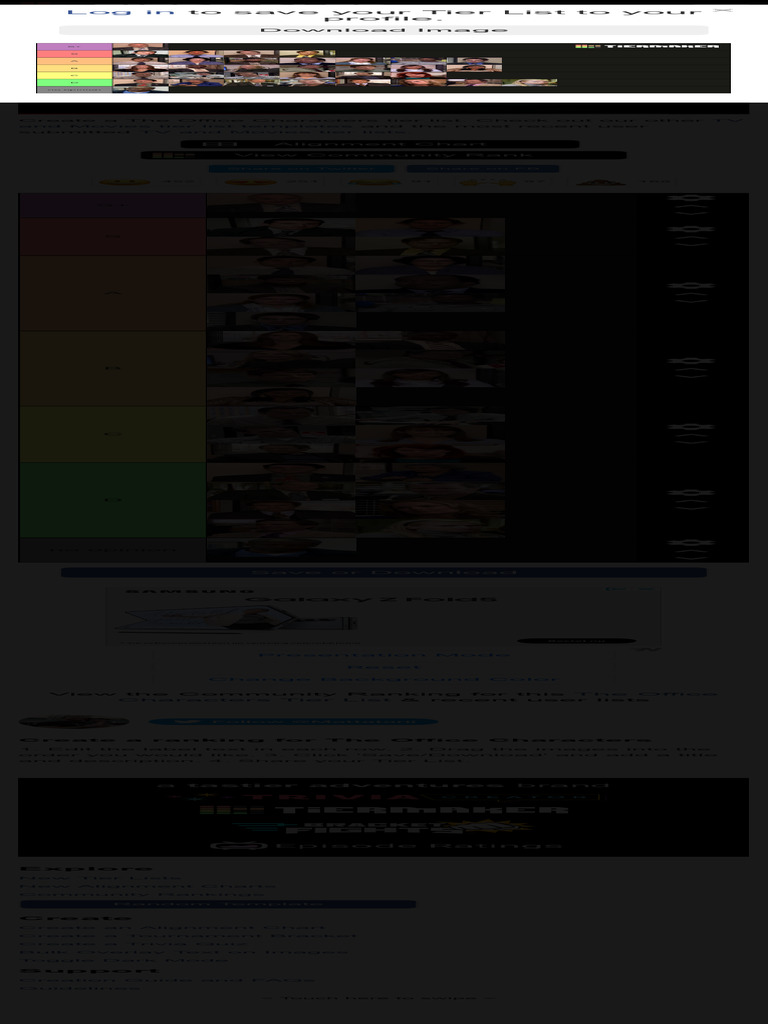 Create A The Office Characters Tier List - TierMaker | PDF