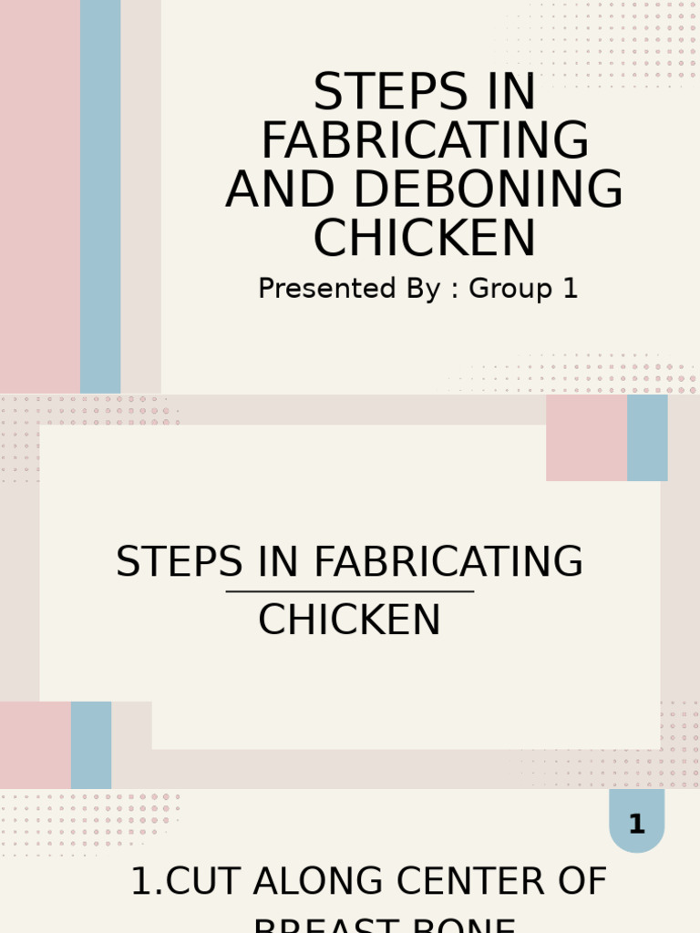 Chicken Fabrication and Deboning Guide | PDF | Knife