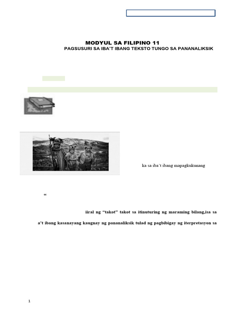 Modyul Q2 W4 Pagbasa | PDF