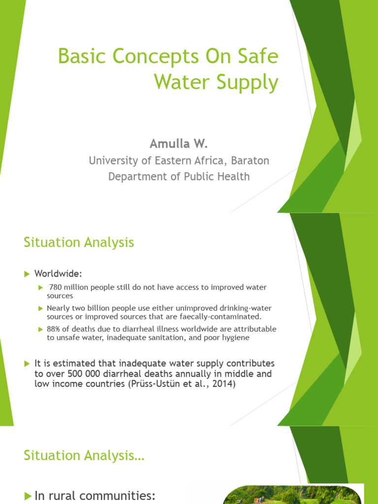 Safe Water Supply: Key Concepts & Solutions | PDF | Drinking Water ...