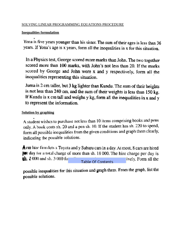 linear programming examples | PDF