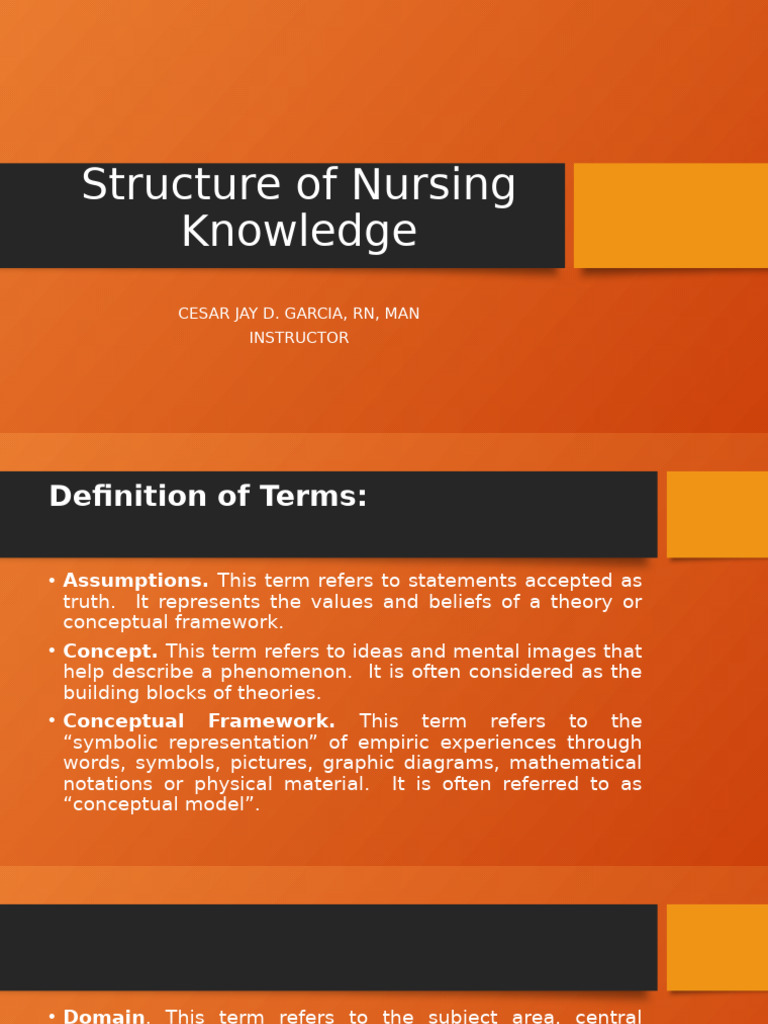 WEEK 2 NCM 100 Structure-of-Nursing-Knowledge | PDF | Theory | Cognition
