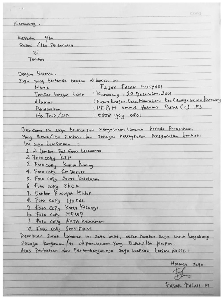 CV Fajar Falah Mulyadi | PDF