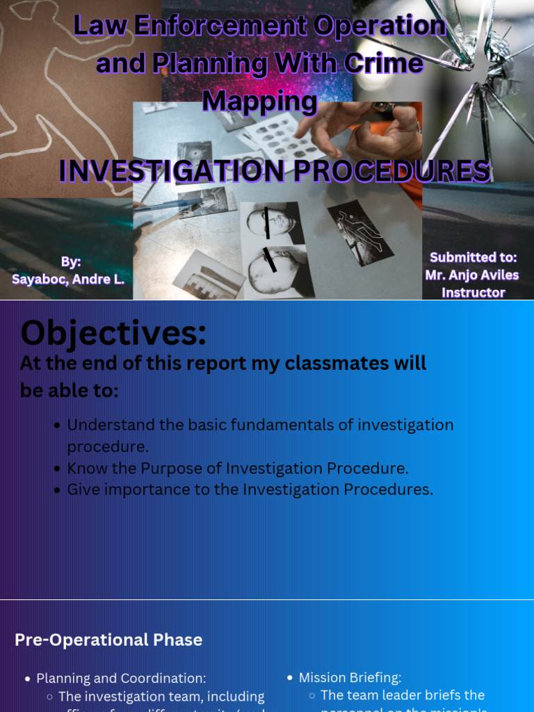 Police Operation and Planning With Crime Mapping | PDF | Crime Scene ...