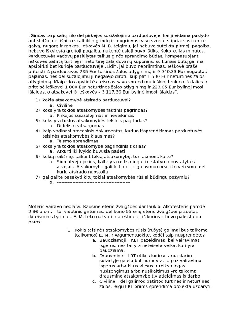 Galimos Uzduotys | PDF