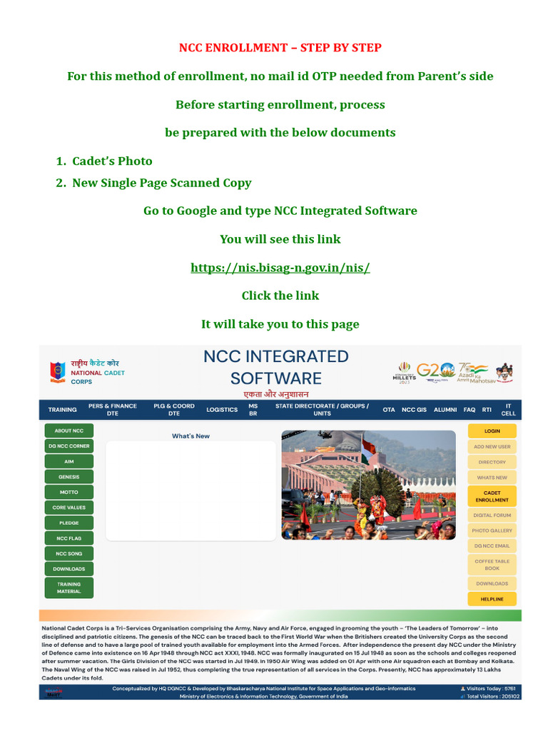 NCC Enrollment | PDF
