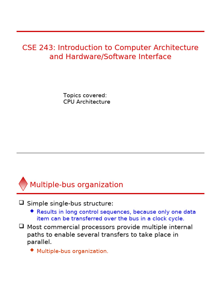 lecture-8 | PDF | Central Processing Unit | Input/Output