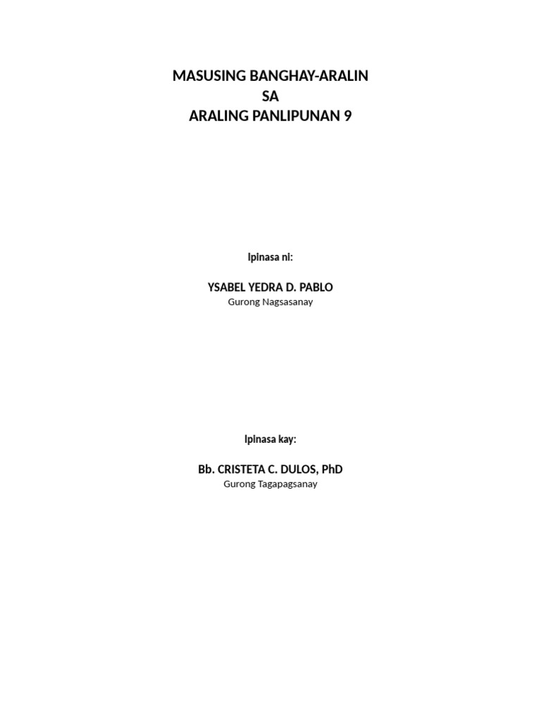 DLP Sample Format | PDF