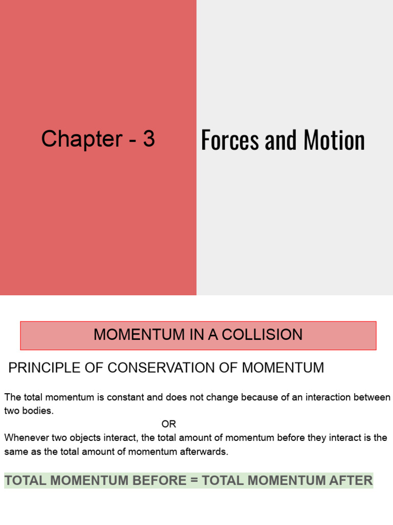 Chapter - 3 - Forces and Motion - Vector Addition | PDF