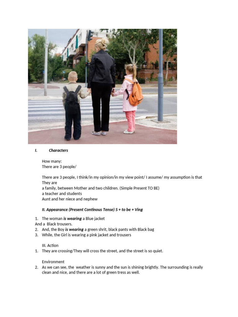 Ddescribing Pictures TOEIC | PDF