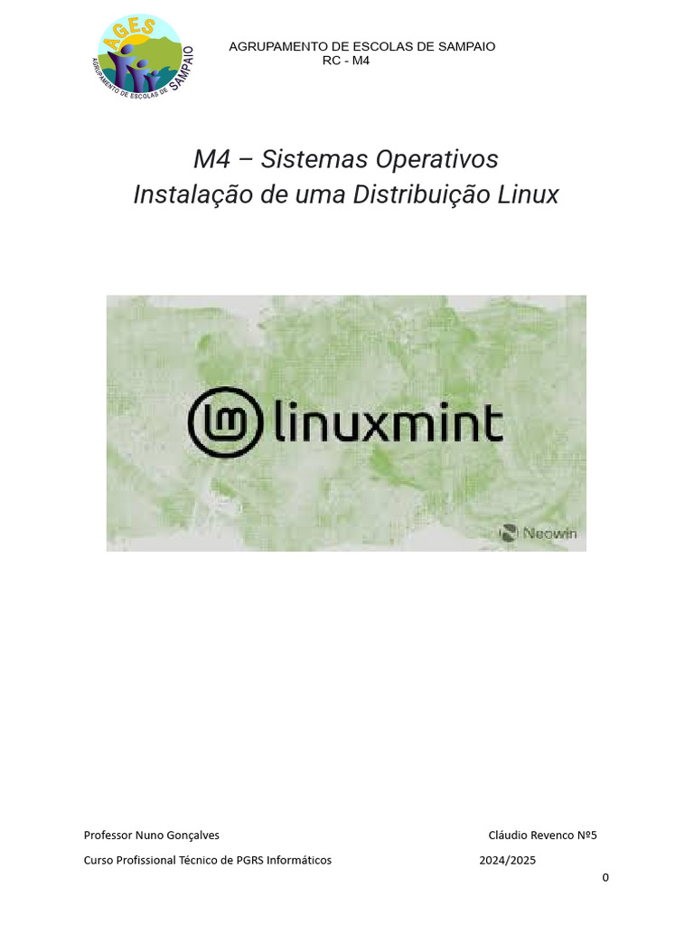 Instalação de Linux Mint com Rufus | PDF | Distribuição Linux | Linux