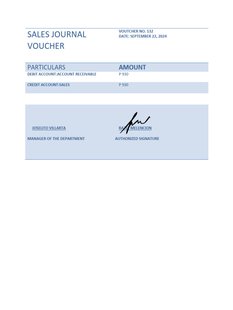 PDF Melencion Ais Sales Journal | PDF