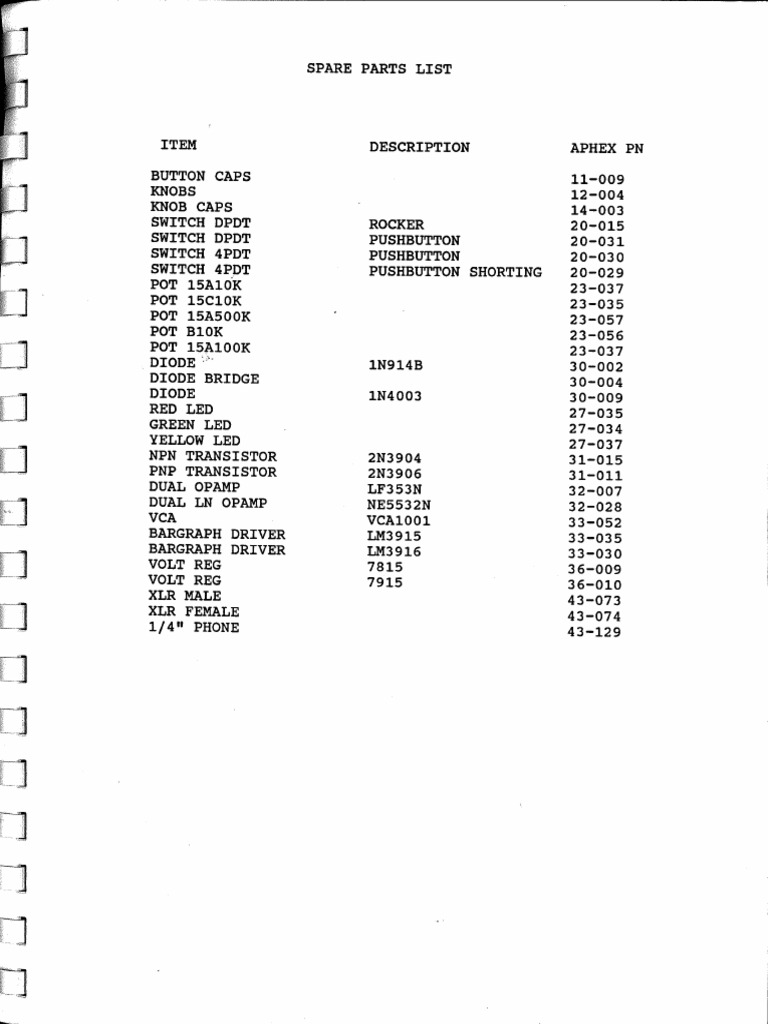 Aphex expressor 651 schematic | PDF