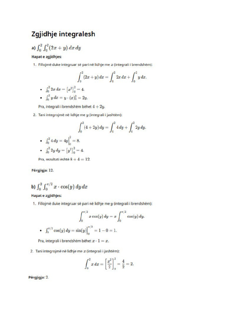 Integral 2 Fisht | PDF