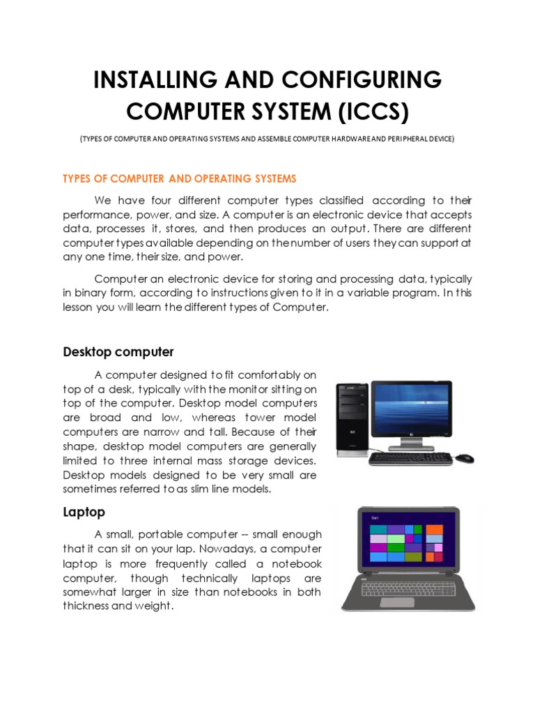 Computer Types and Operating Systems Guide | PDF | Operating System | Linux