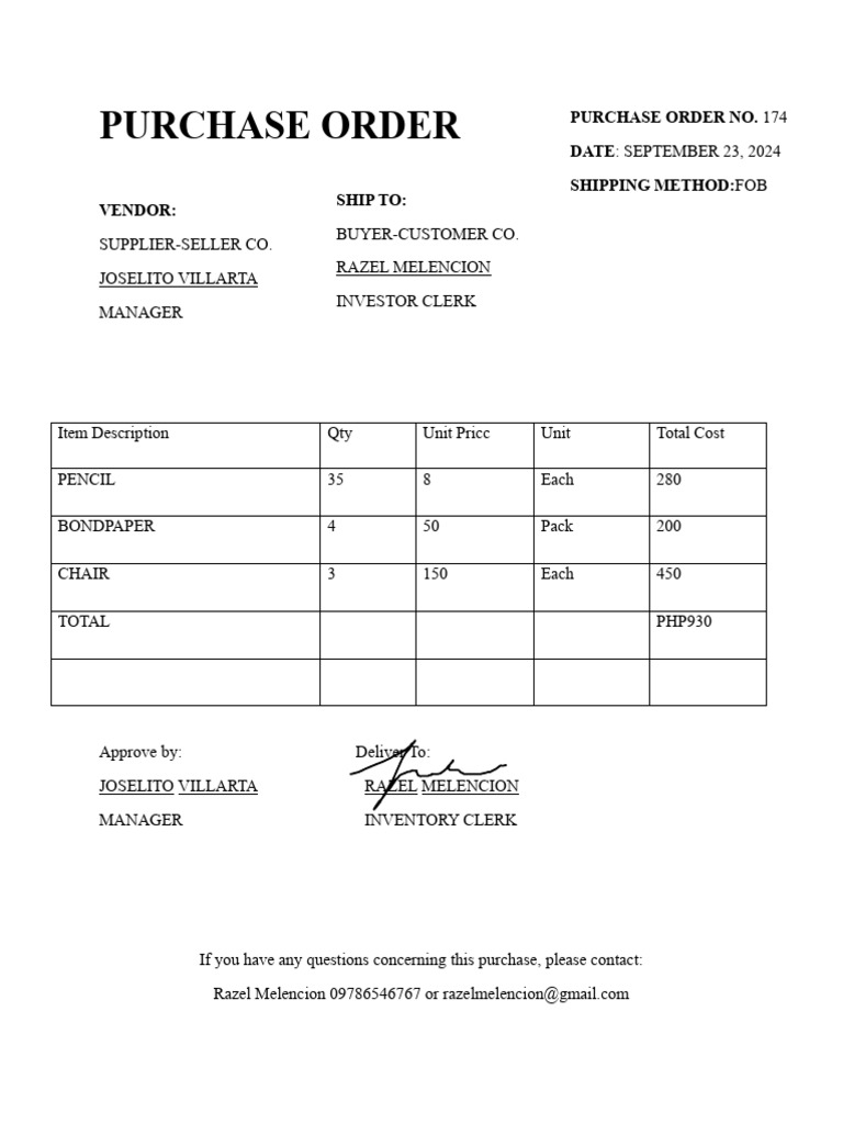 PDF-melencion Ais Purchase Order | PDF