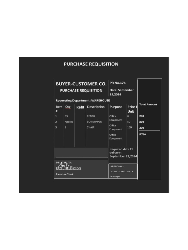 PDF-melencion Ais Purchase Order With Purchase Requisition | PDF