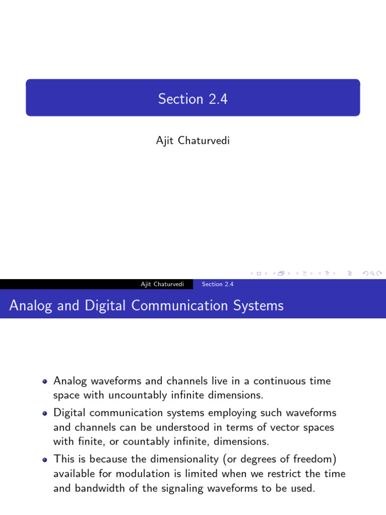 ee360_lec1 | PDF | Sampling (Signal Processing) | Modulation