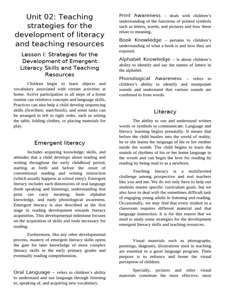 Lecture - Unit 02 | PDF | Phonics | Syllable