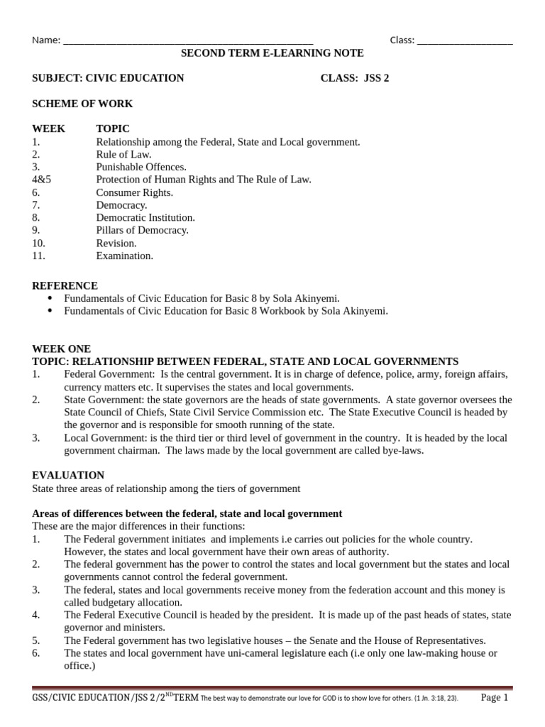 Civic Education: Government Relations | PDF | Rule Of Law | Justice