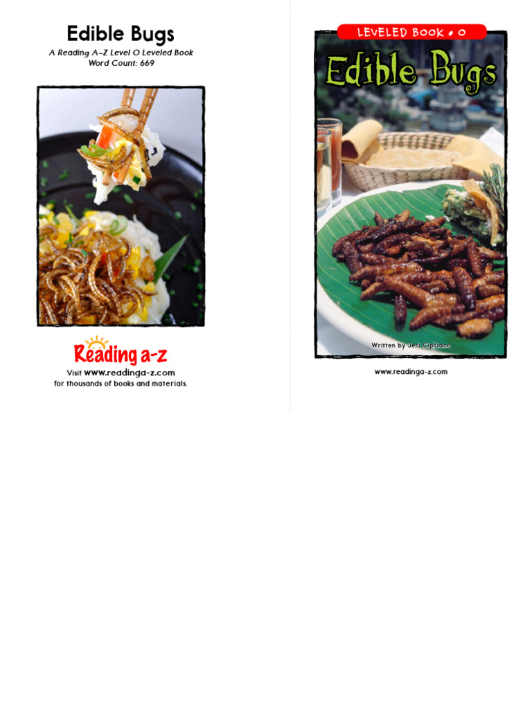 Raz Lo25 Ediblebugs CLR Ds | PDF | Insects | Sushi