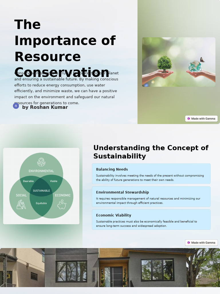 The Importance Of Resource Conservation Pdf Energy Conservation