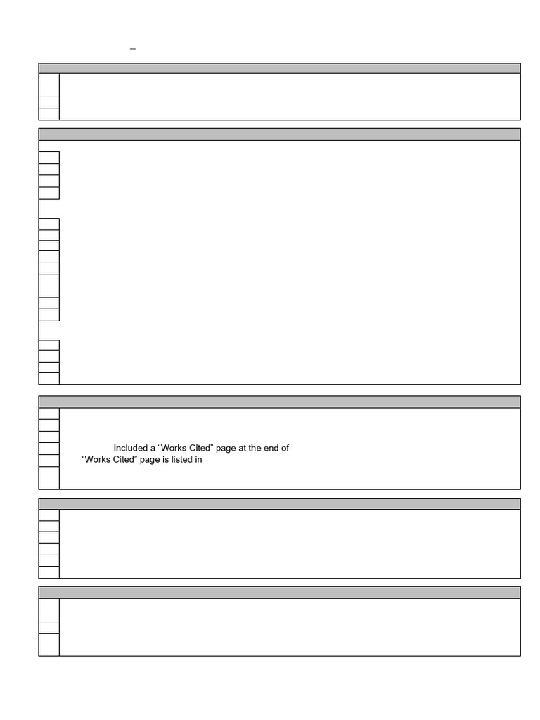 GP Individual Report - Marking Checklist With Rubric | PDF | Paragraph ...