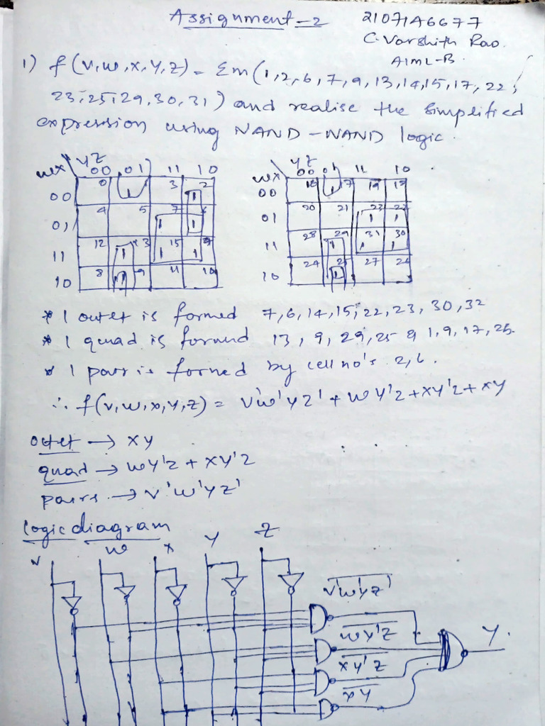 21071A6677 DLD Assignment - 2 | PDF