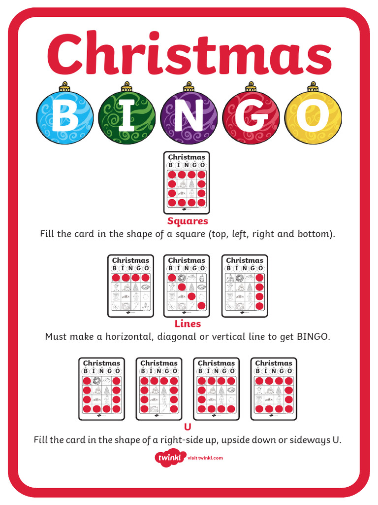 Christmas Spinner Bingo Game | PDF