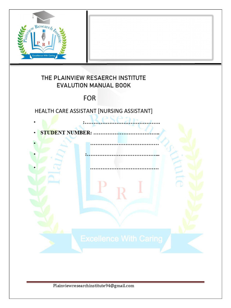 PRI MANUAL BOOK HCA-1 | PDF | Social Programs | Health Care