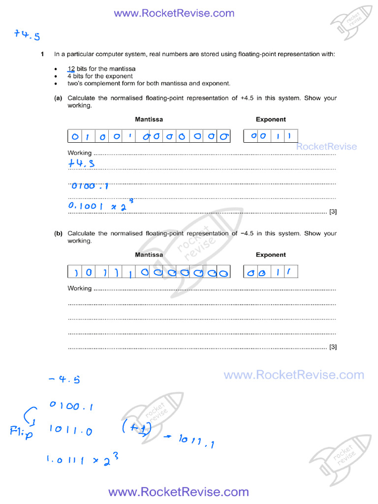 CH13 Data Representation A2 QP 2 | PDF | Data Type | Computer Programming