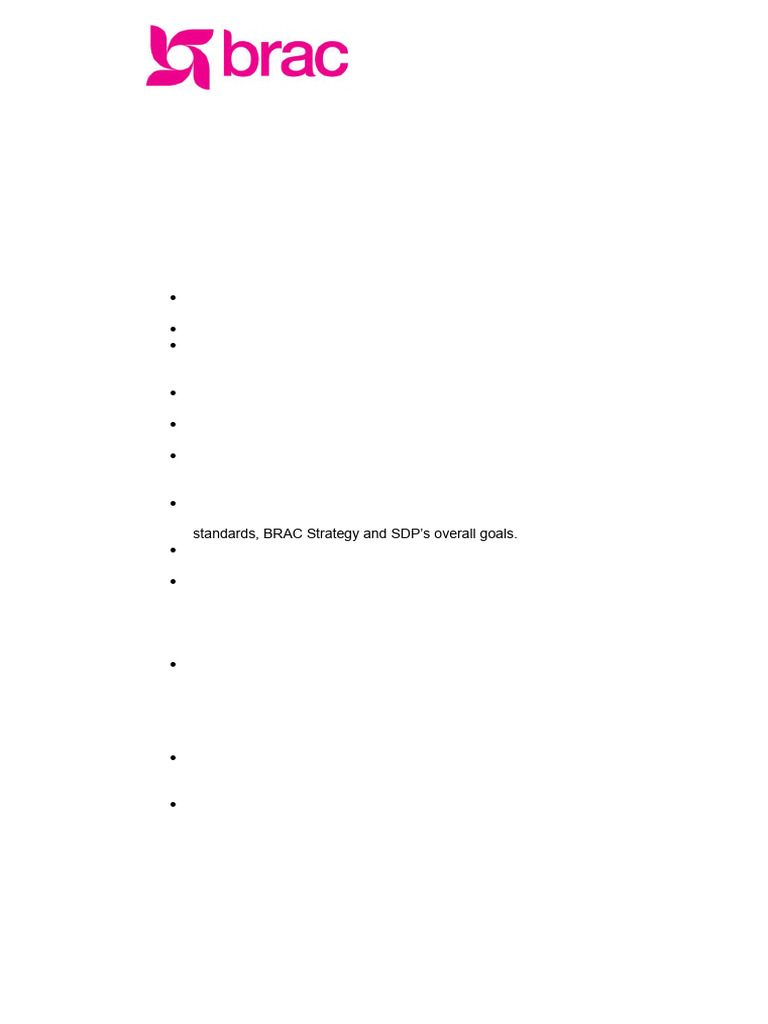 JD, Deputy Manager, Finance, SDP, BRAC | PDF | Budget | Audit