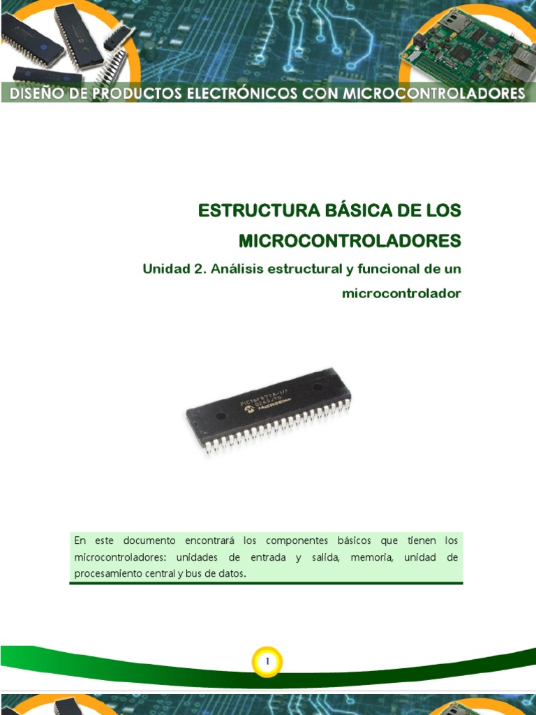 U2-Estructura Microcontroladores | PDF | Microcontrolador | Unidad ...