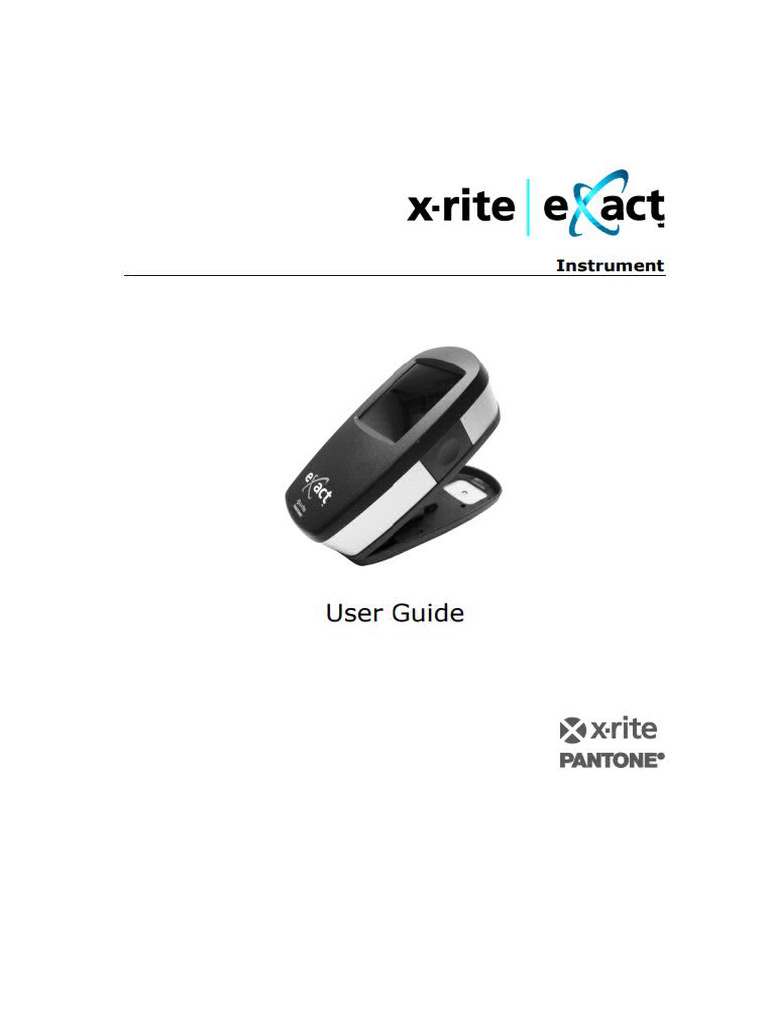 HDSD X-Rite Extrac 1 | PDF