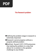 IDENTIFICATION AND SELECTION AND FORMuLATION OF RESEARCH PROBLEM | PDF ...