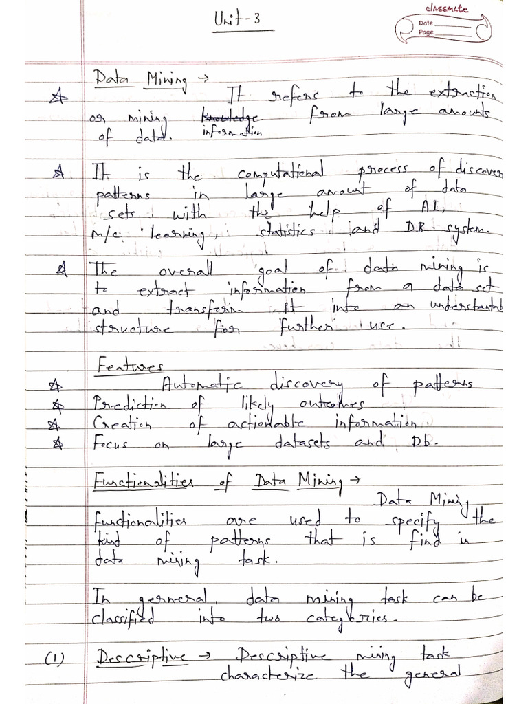 DW&DM (Unit - 3) | PDF