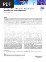 Study of Artificial Neural Network and Support Vector Machine For Students Performance ...