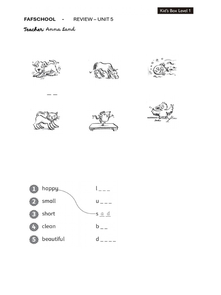 KB1 - Review U5 B | PDF
