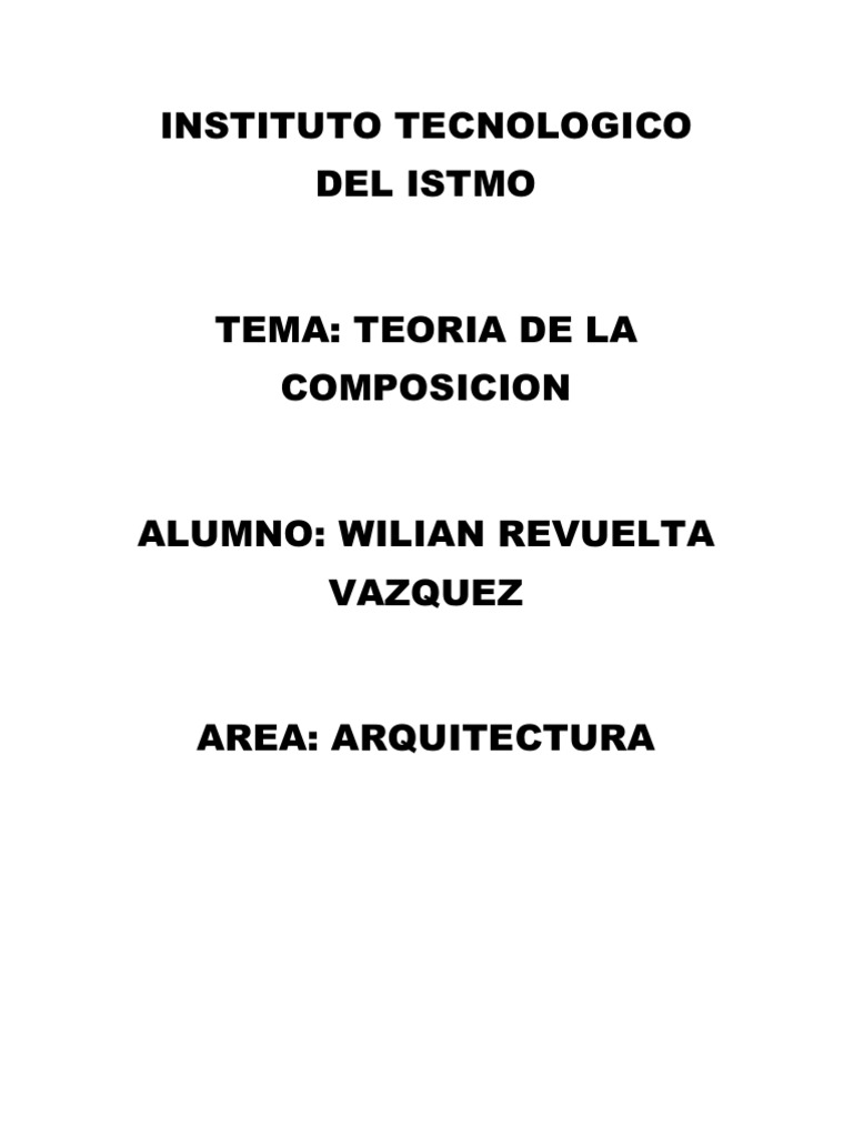Teoria de La Composicion | PDF