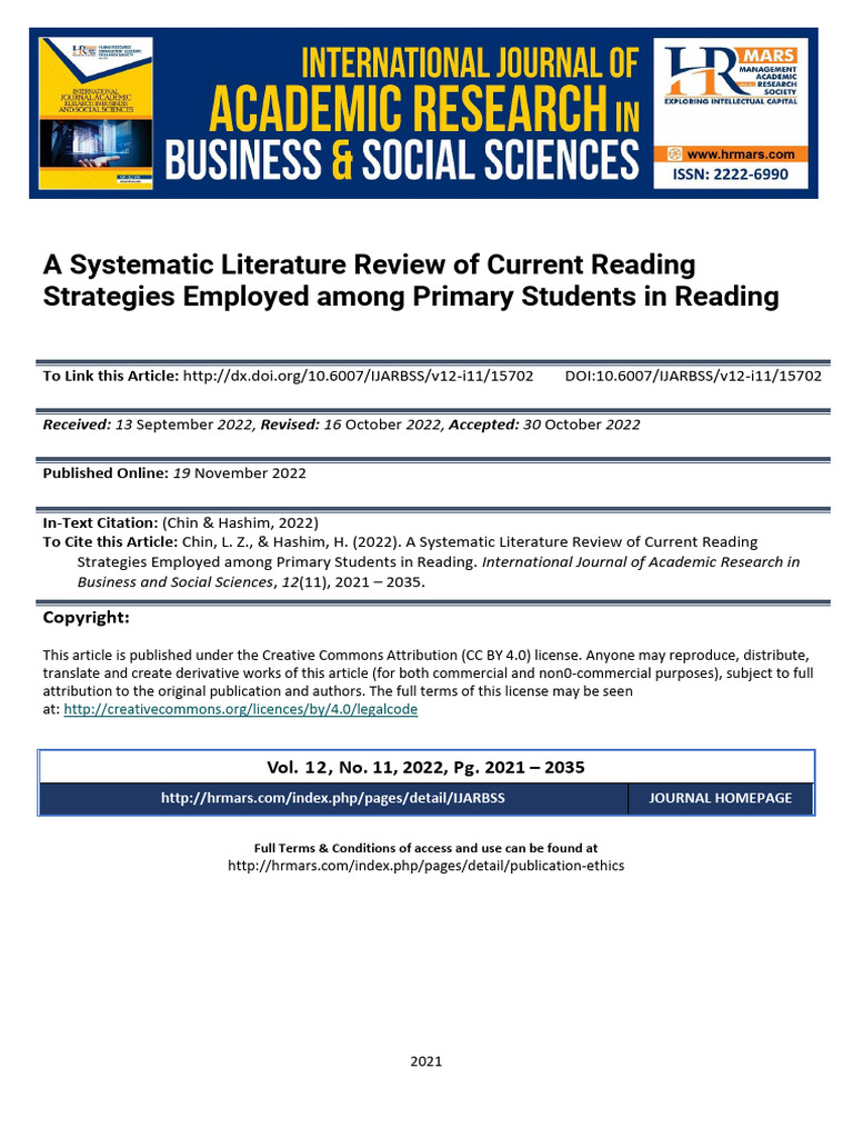 Primary Students' Reading Strategies Review | PDF | Reading ...