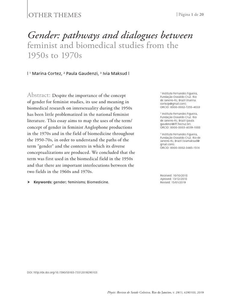 Gender Pathways and Dialogues Between | PDF | Gender | Gender Studies
