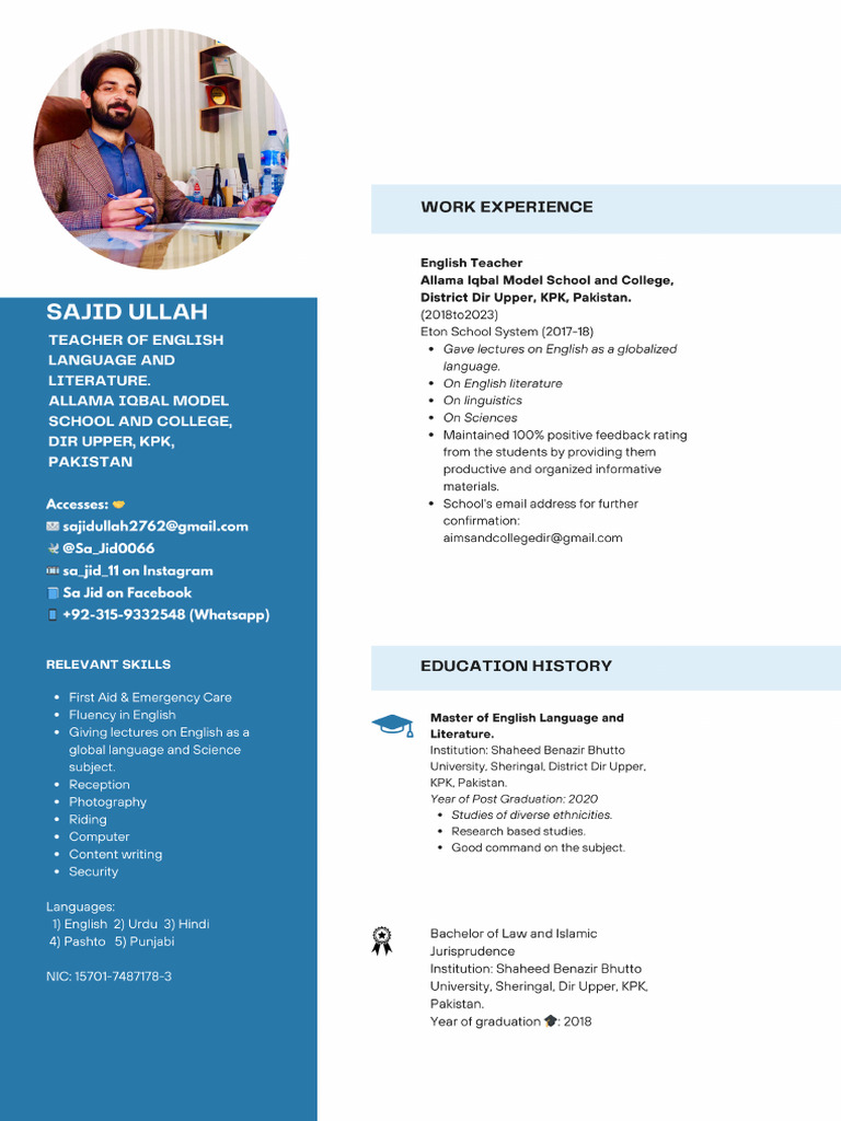 Sajid Ullah - CV | PDF
