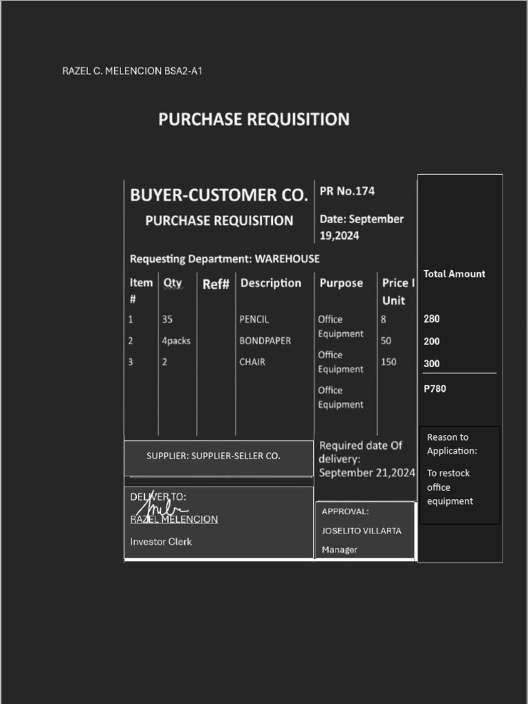 PDF-melencion Ais Purchase Requisitions | PDF