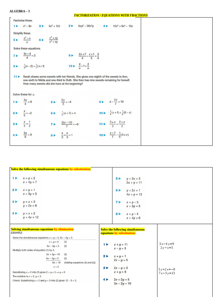 Igcse Math Foundation Revision Algebra 2 Pdf