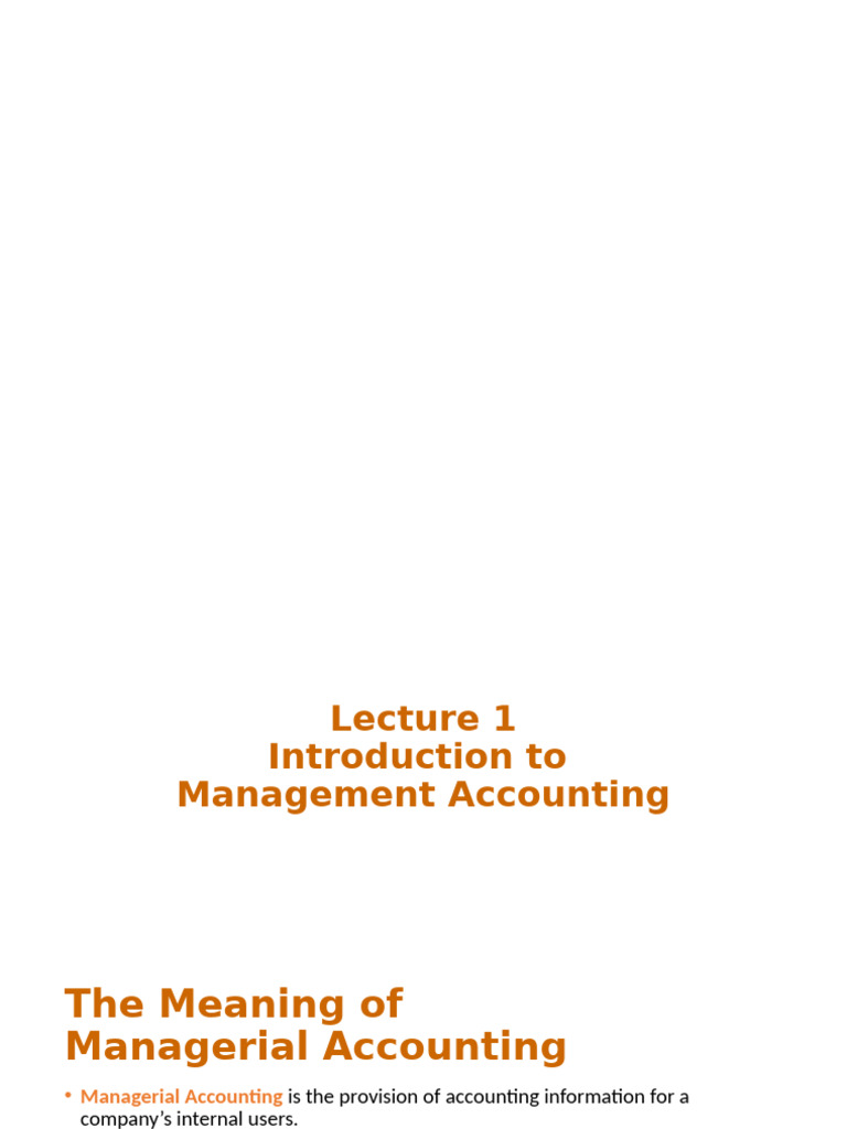 Introduction to Managerial Accounting | PDF | Accounting | Management Accounting