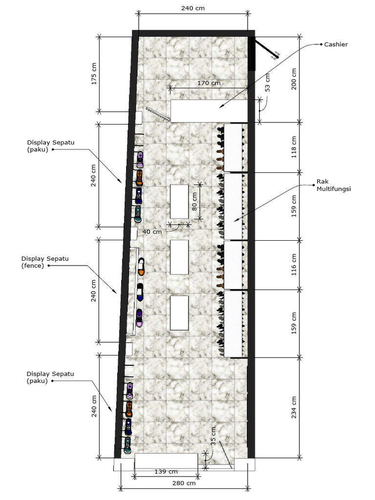 Denah Store Sepatu | PDF