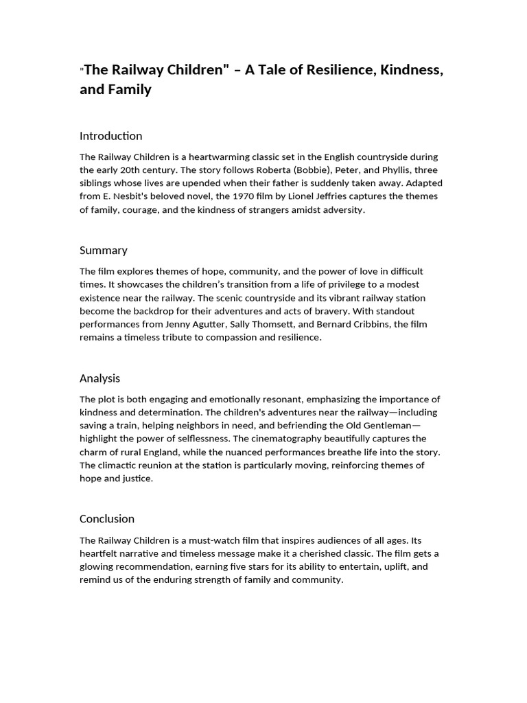 The Railway Children | PDF