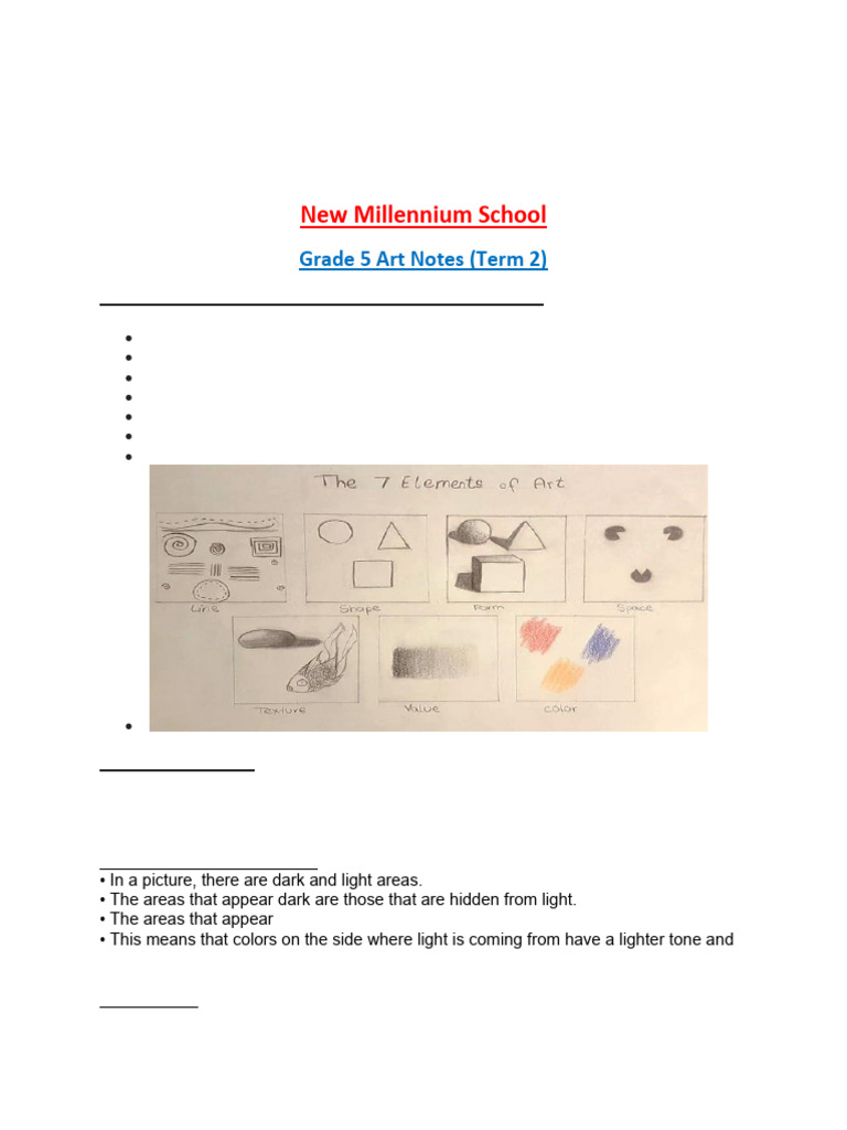 Cca Notes Grade 5 | PDF | Color | Vision