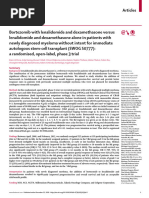 Myeloma VRD Protocol UPTODATE | PDF | Chemotherapy | Multiple Myeloma