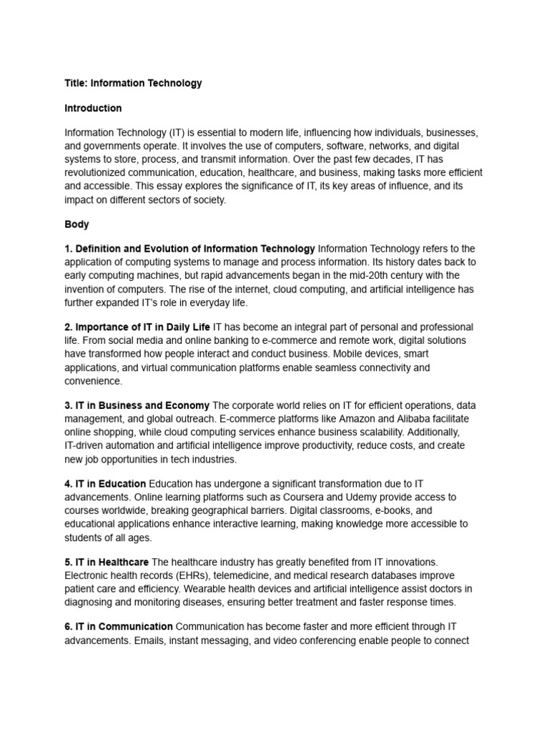 Information Technology | PDF | Information Technology | Computer Security